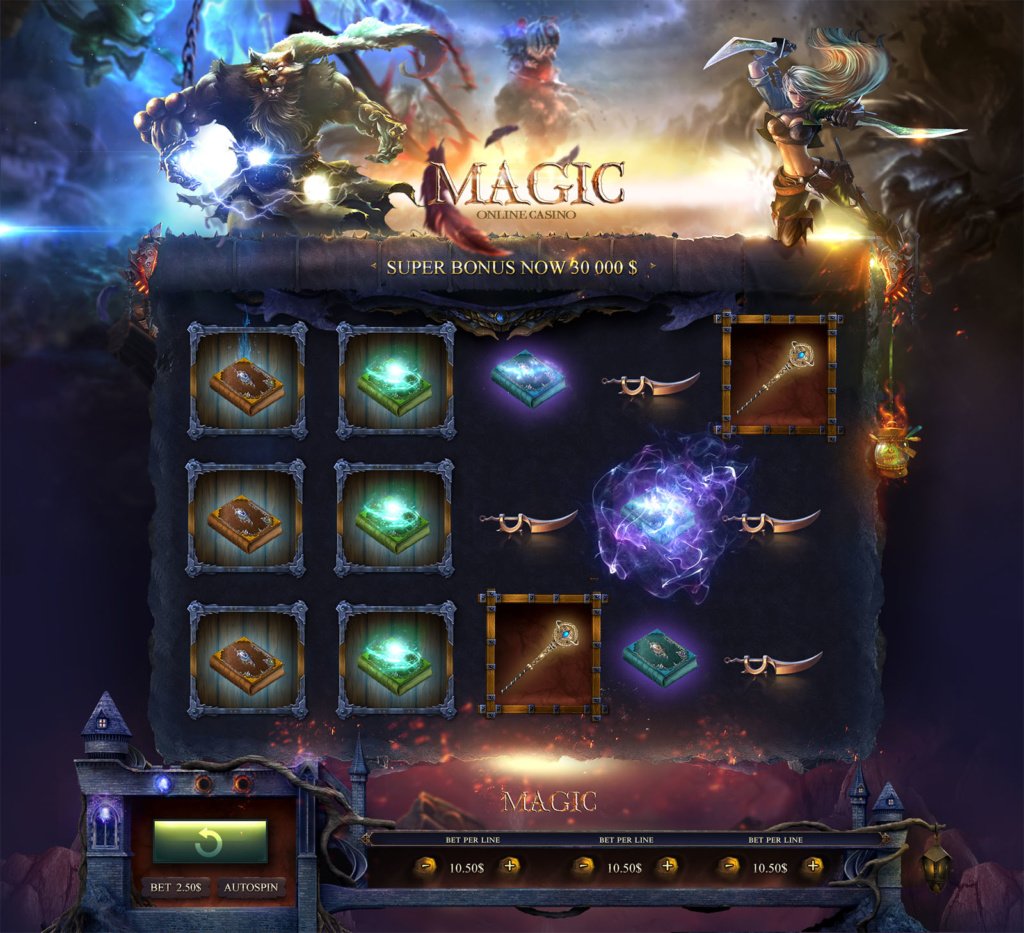 Casino Game Design - Game Art Direction and UI/UX Design